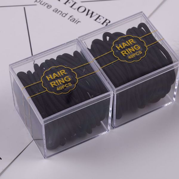 Mievic | Makeup and Cosmetics Online | BLACK RUBBER BAND(BOX OF 40PCS)