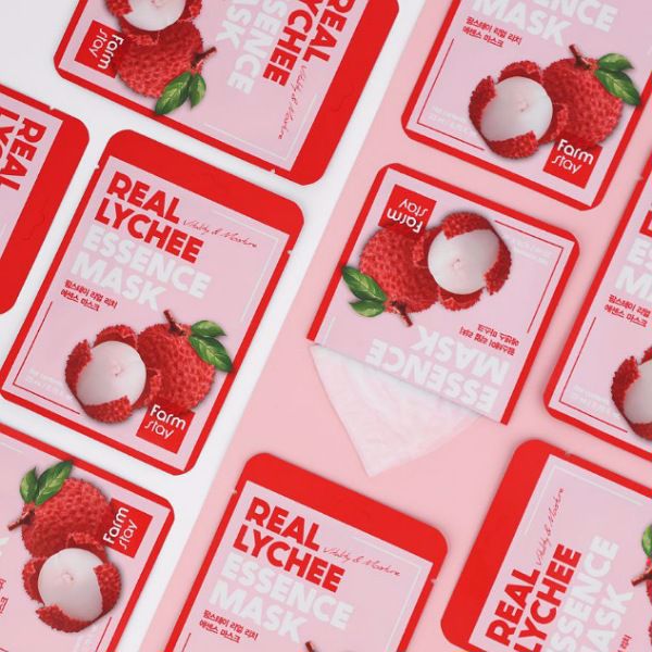 Mievic | Makeup and Cosmetics Online | FARMSTAY REAL LYCHEE ESSENCE MASK