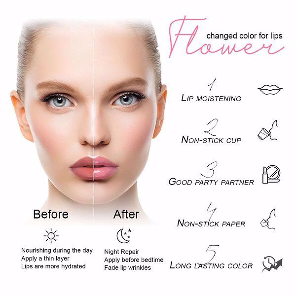 Mievic | Makeup and Cosmetics Online | Flower Color-Changing Lipstick ...